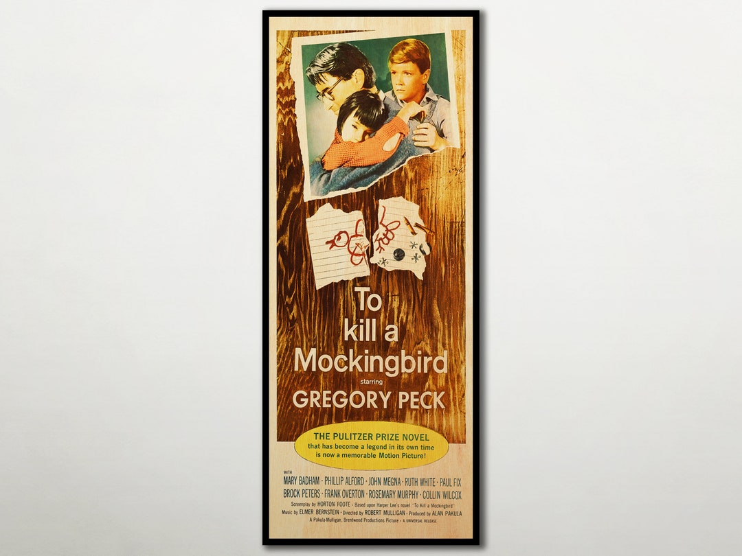 To Kill A Mockingbird WOODEN POSTER, Classic Movie Posters and Prints ...