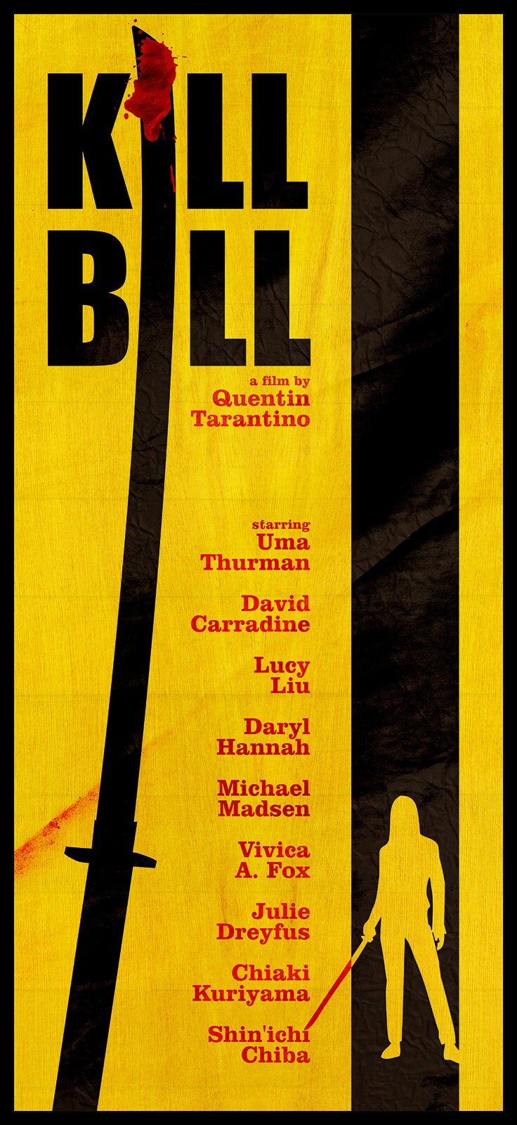 Kill Bill Poster WOOD PRINT Fanart Cinema Movie Posters on | Etsy
