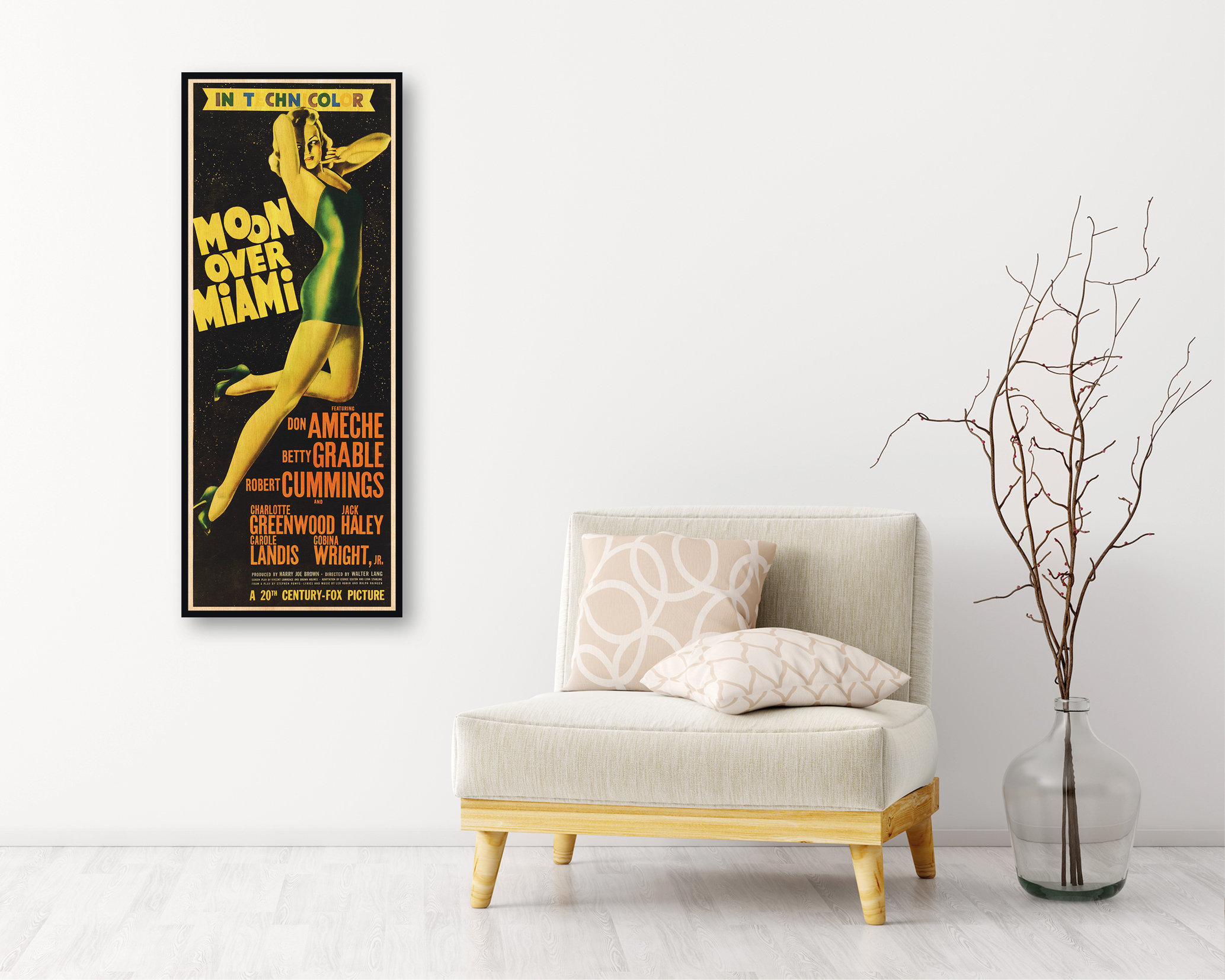 Moon Over Miami Poster WOOD PRINT Fanart Cinema Movie Posters - Etsy
