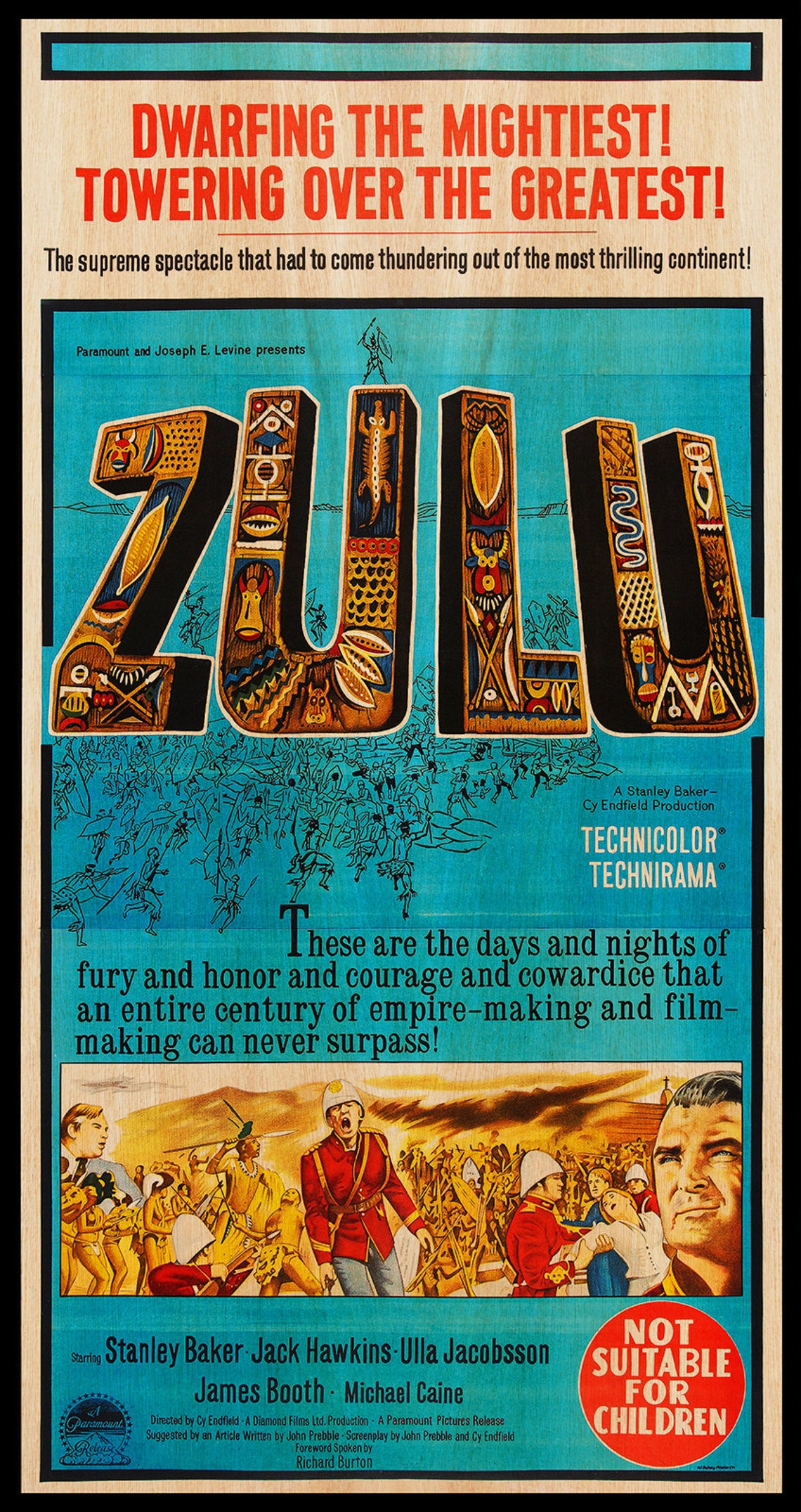 Zulu WOODEN POSTER Fanart High Quality Cinema Poster on WOOD - Etsy