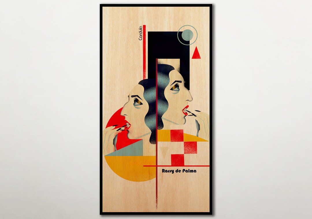 Rossy De Palma Poster PRINTED on WOOD, Extra Large Canvas Portrait Wood ...