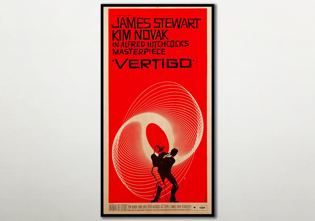 Vertigo HIGH QUALITY Classic Movie Wood Poster, Large Wood Wall Art ...