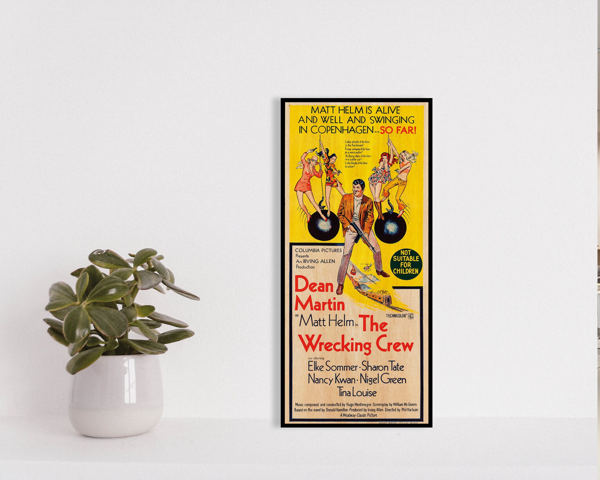 The Wrecking Crew WOODEN POSTER. Fanart High Quality Cinema | Etsy