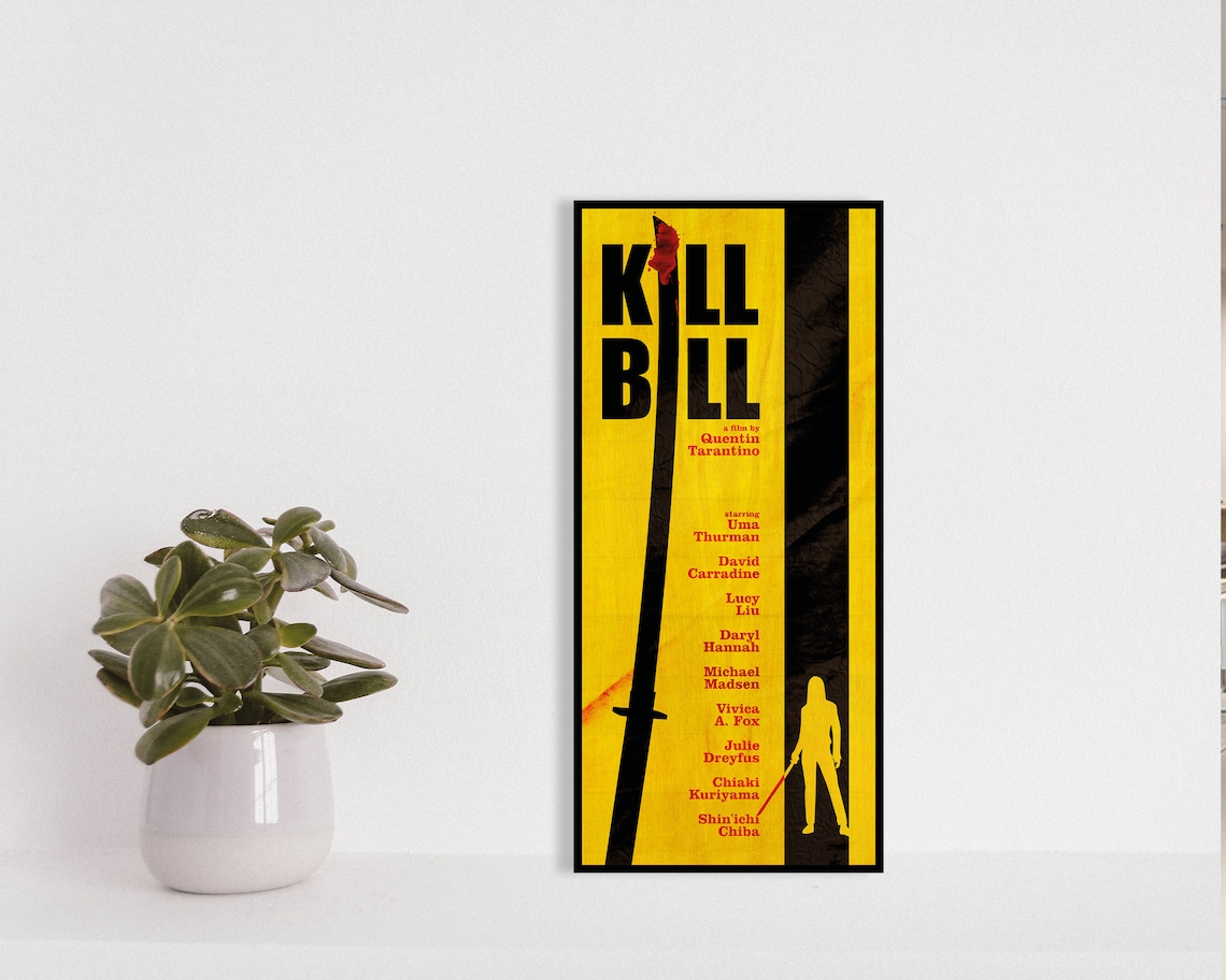 Kill Bill Poster WOOD PRINT Fanart Cinema Movie Posters on | Etsy