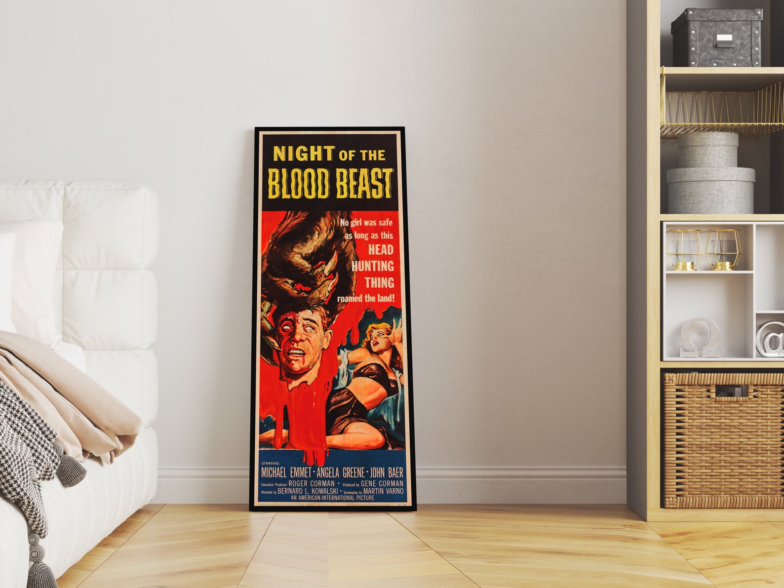 Night of the Blood Beast HIGH QUALITY Movie Wood Poster, Horror Large ...