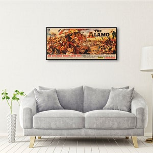 The Alamo WOODEN Wall Art Poster, Roadshow Horizontal Cinema Special ...