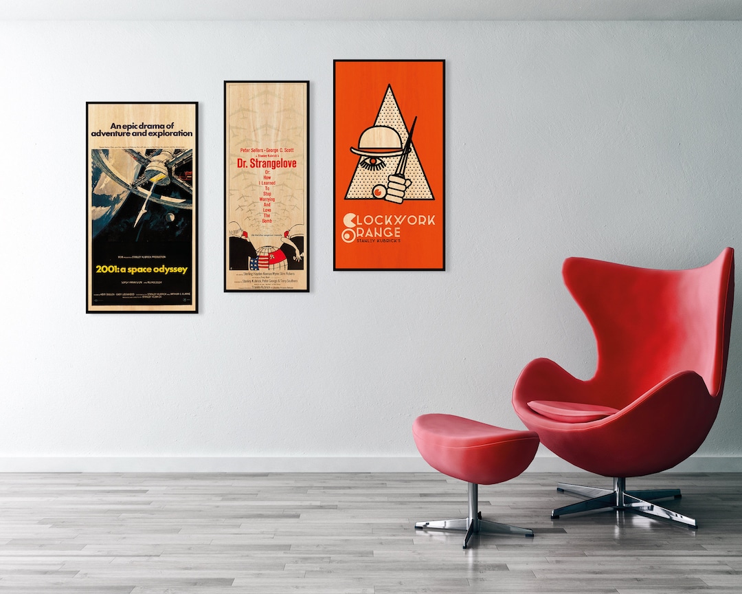Stanley Kubrick Poster Collection, WOODEN Wall Art Set, Sensational ...