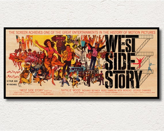 West Side Story WOODEN poster Premium special edition poster | Etsy