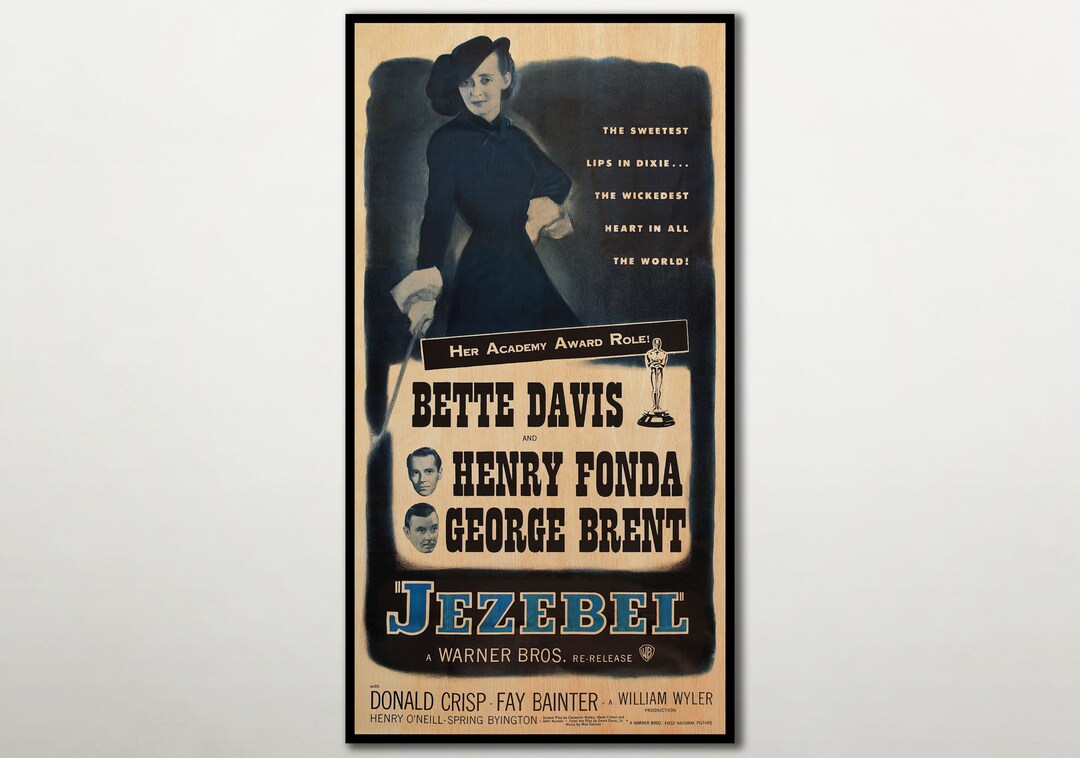Jezebel WOOD PRINT. Movie Posters on WOOD for American Romantic Drama ...