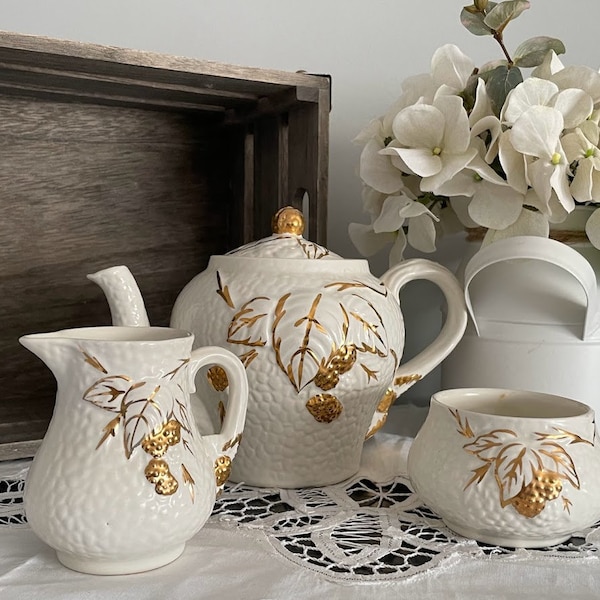 Grape Leaf Tea Set - Etsy