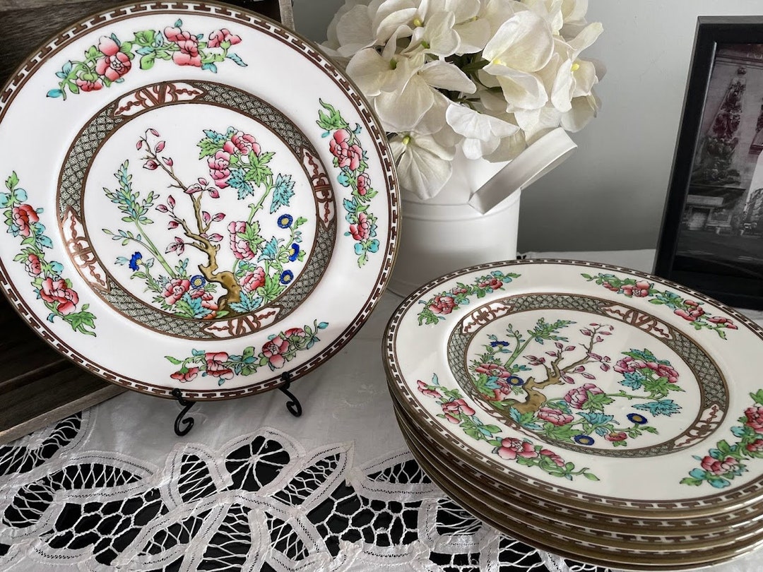 Antique Coalport Indian Tree Pattern Salad Plate English Bone China ...