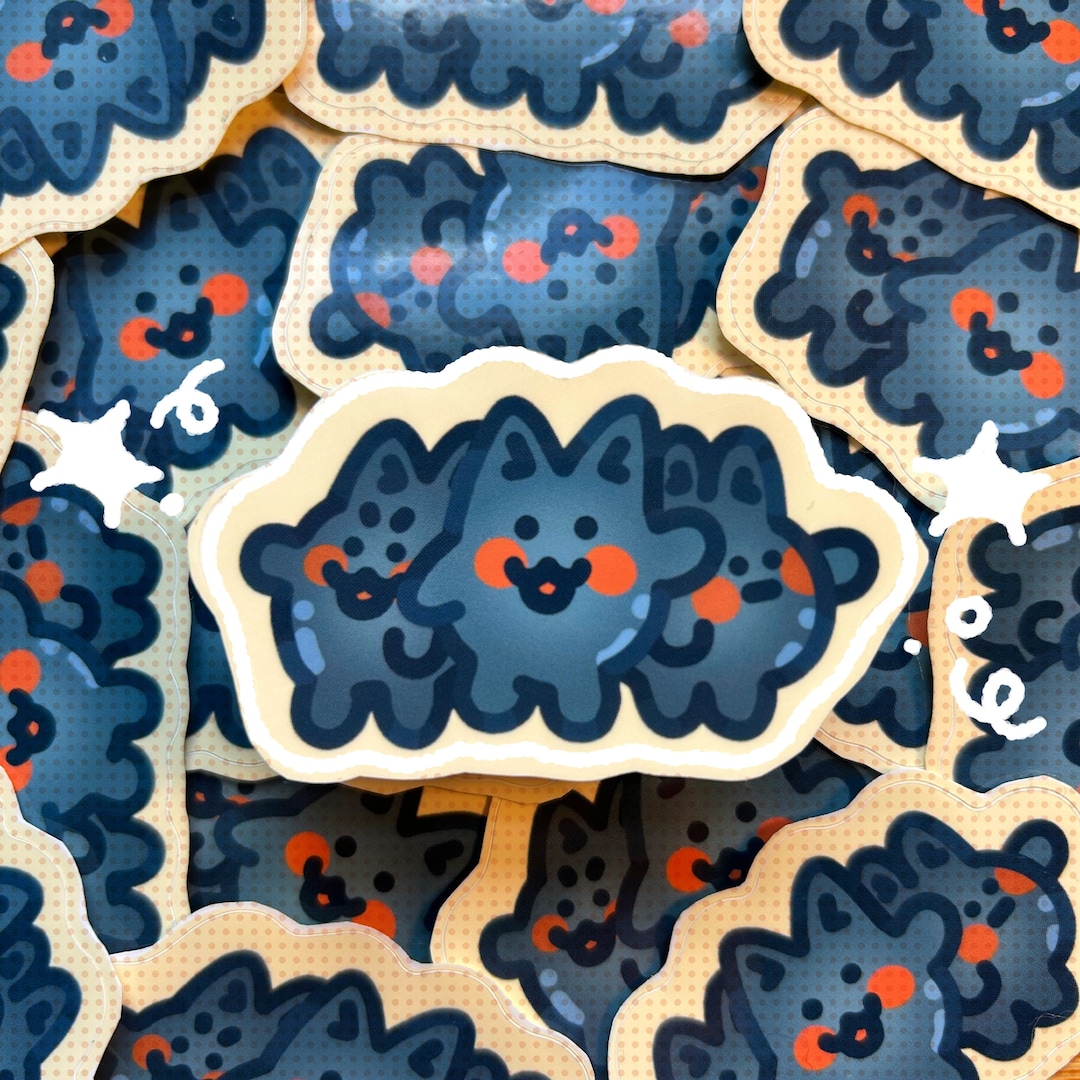 Blueberry Cat - Etsy