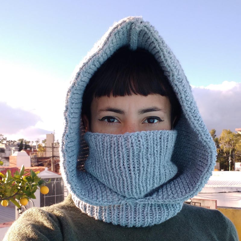 Knit Winter Face Mask - Etsy