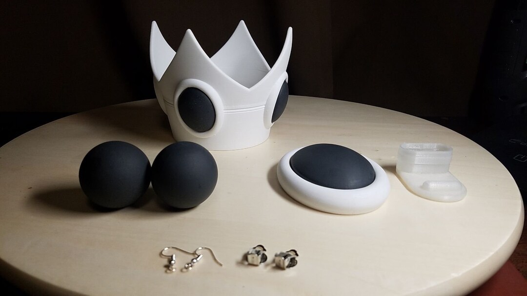 Goth Peach Set (greyscale Princess Peach) - Etsy