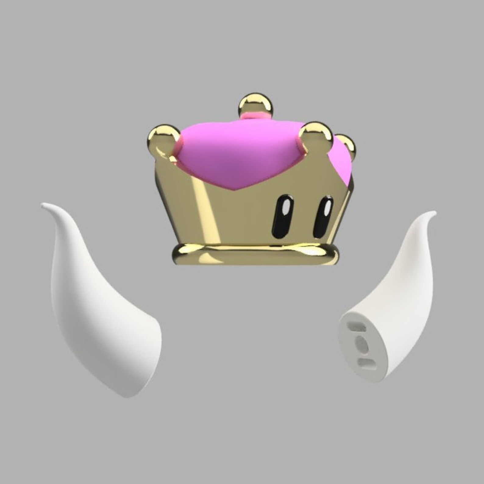 Bowsette Crown and Horns super Crown - Etsy