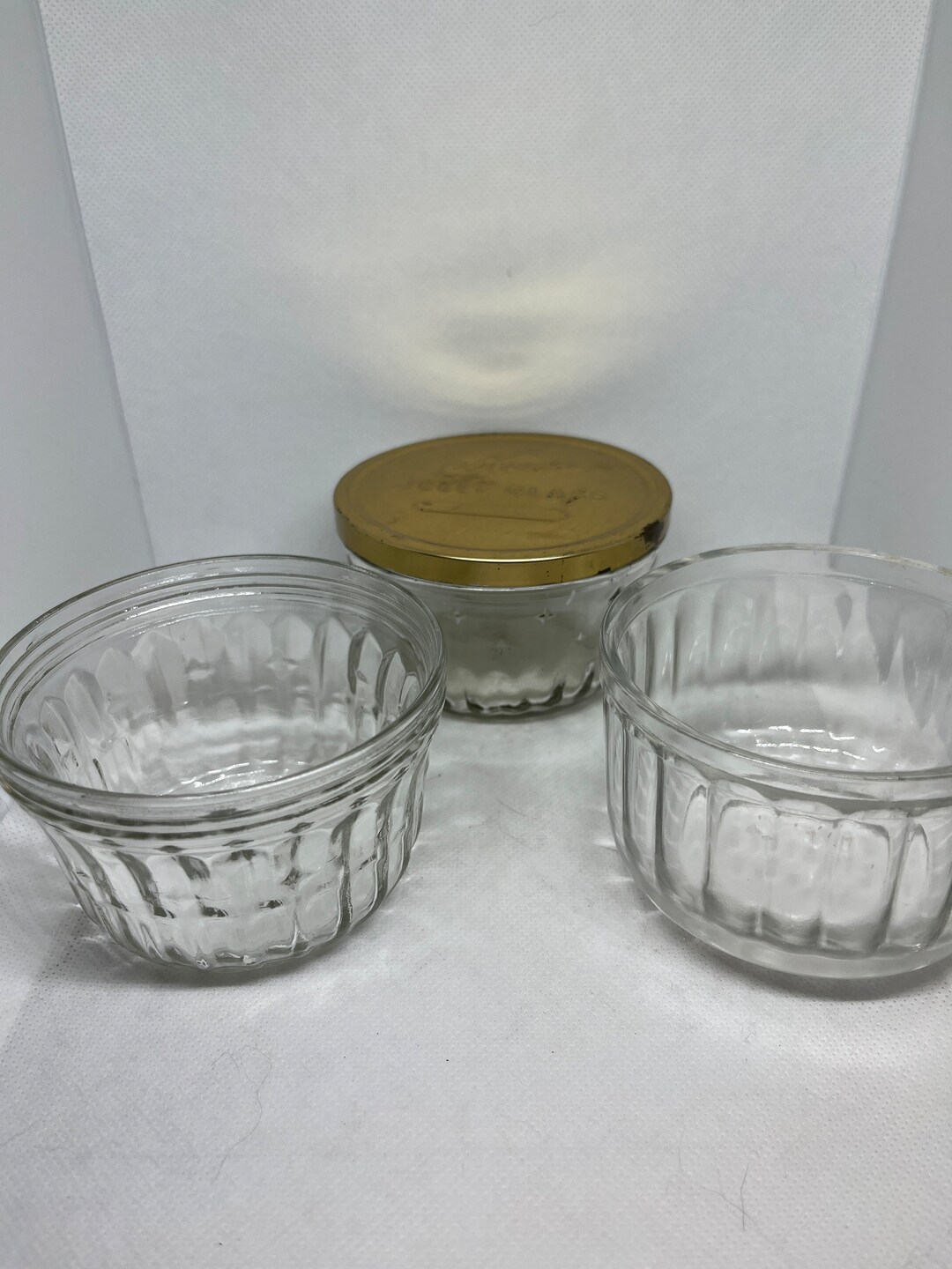 3 Kerr Jelly Glasses; 1 Lid - Etsy