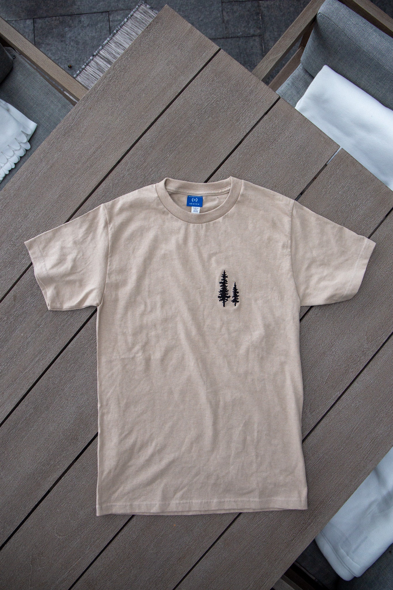 Embroidered Pine Tree Shirt - Etsy Canada