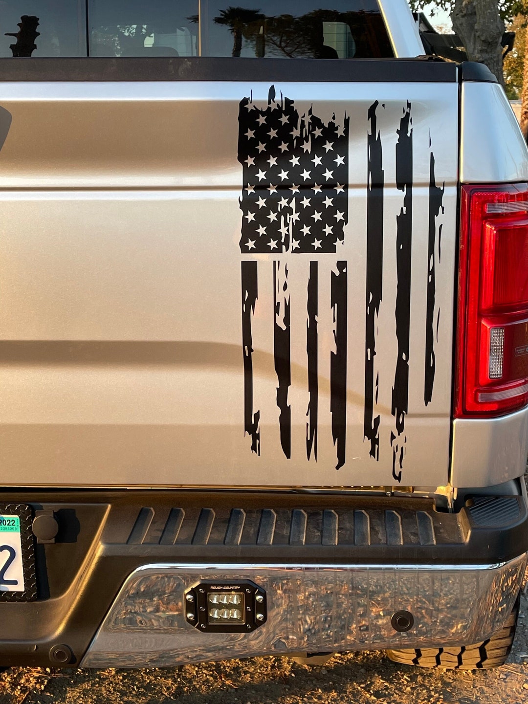 Distressed Flag Decal - Etsy