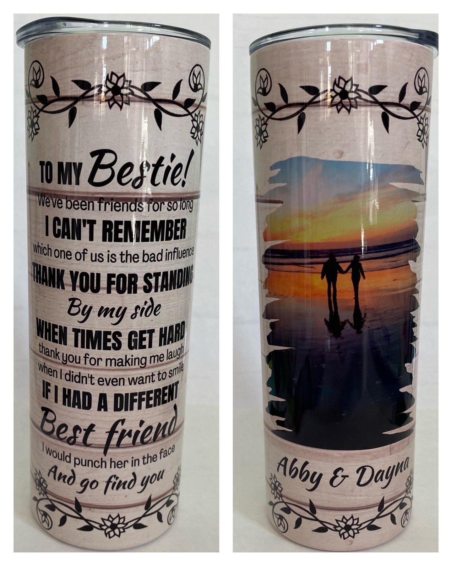 Best Friend Wrap | Tumbler Wrap | 20oz Skinny | Straight Design ...