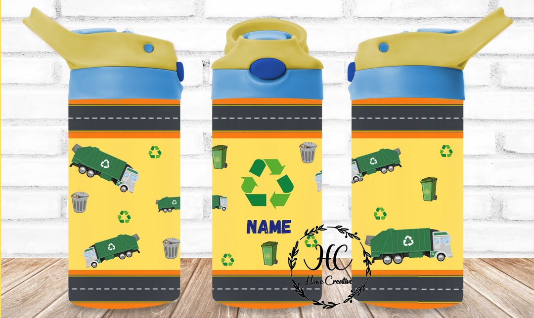 Garbage Truck Wrap- With Optional ADD A NAME | 2 Wrap Bundle | Tumbler ...