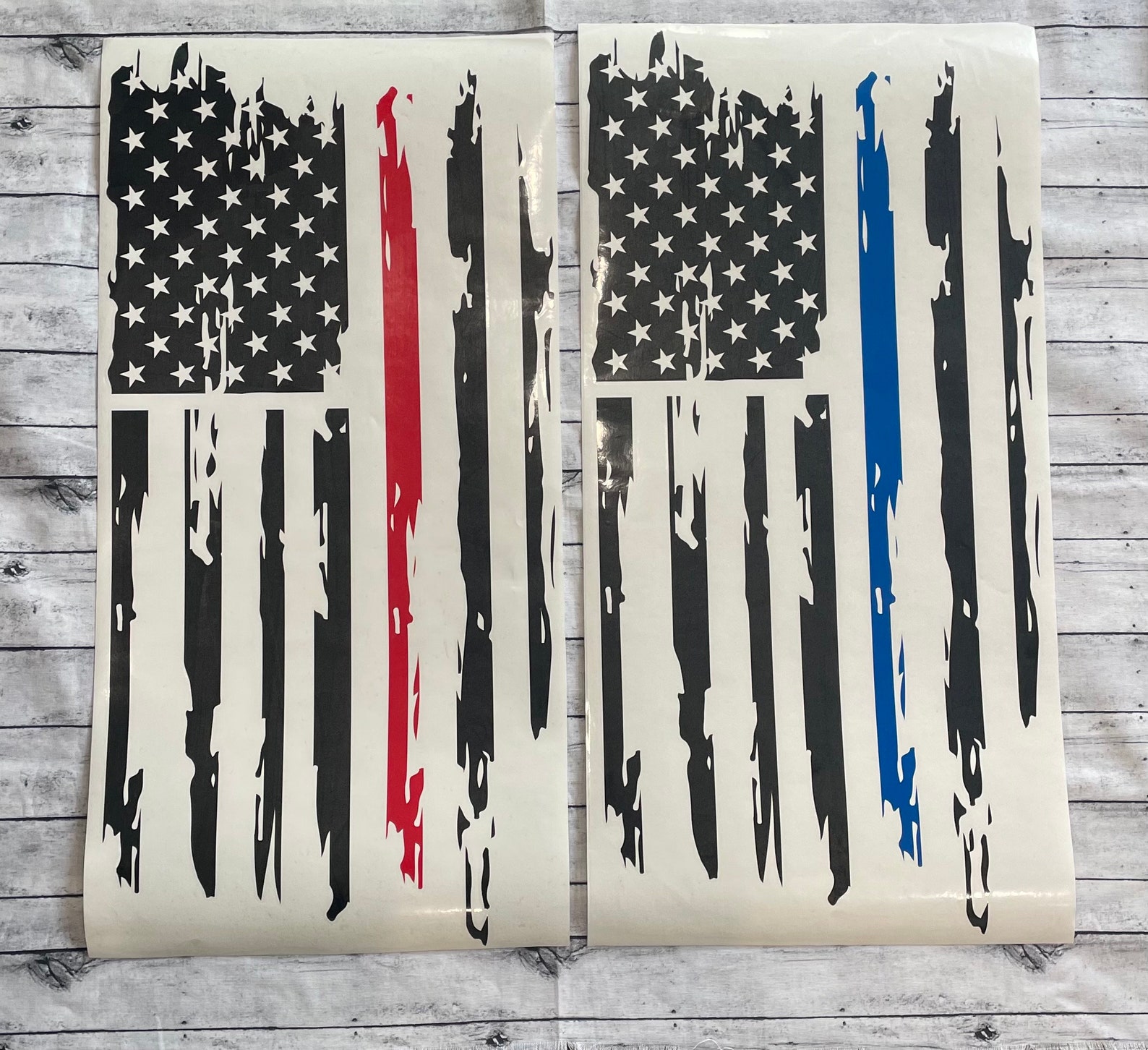 Distressed Flag Decal - Etsy