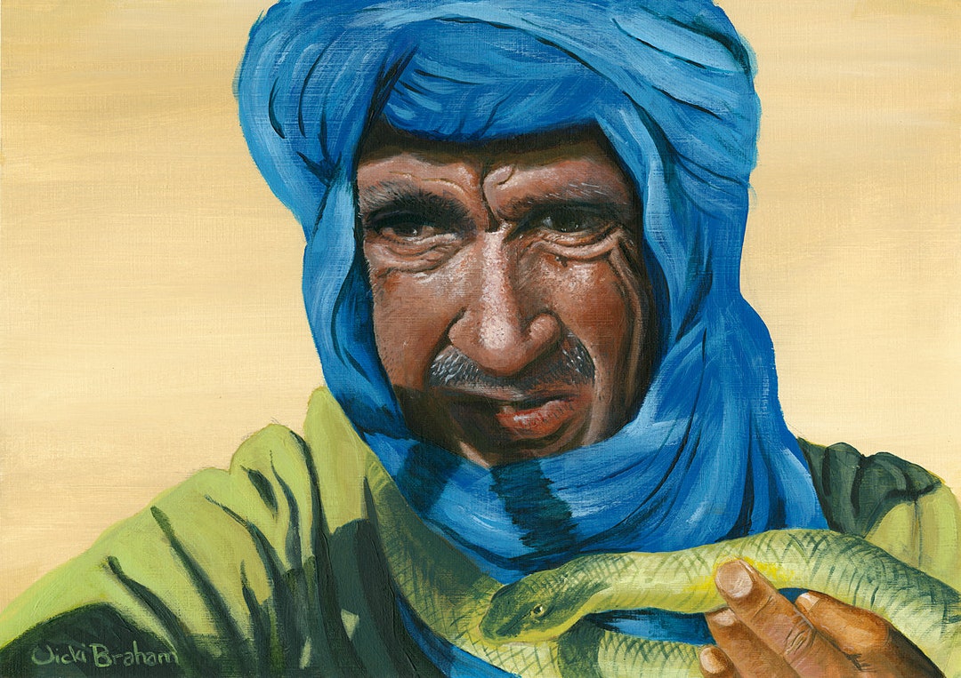 Moroccan Snake Man. I Took a Photo of the Snake Man on a Trip to the ...