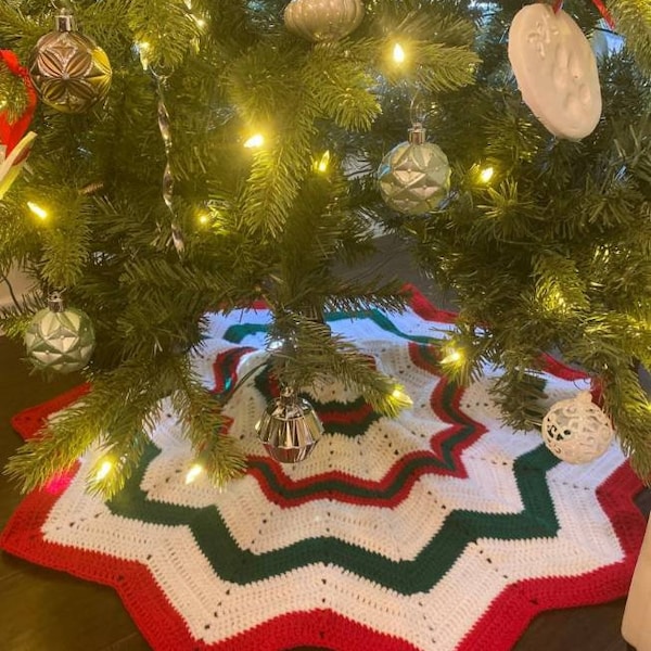 Knitted Tree Skirt Pattern - Etsy