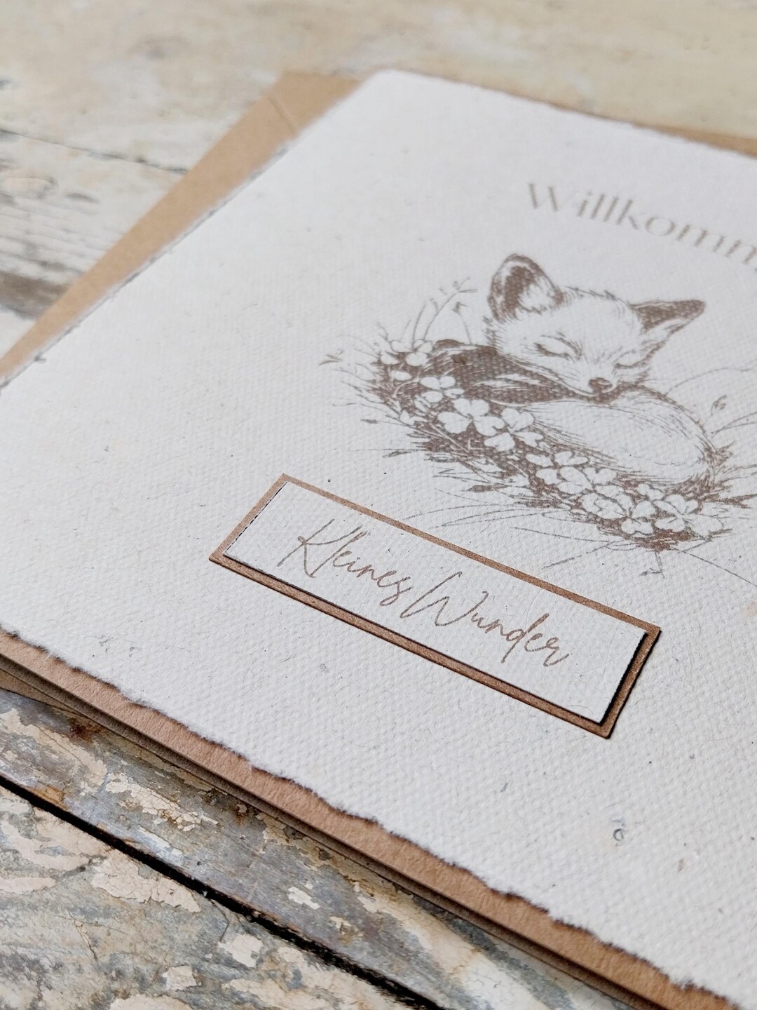 Karte zur Geburt, Fuchs, Glückwunschkarte Baby - Etsy.de