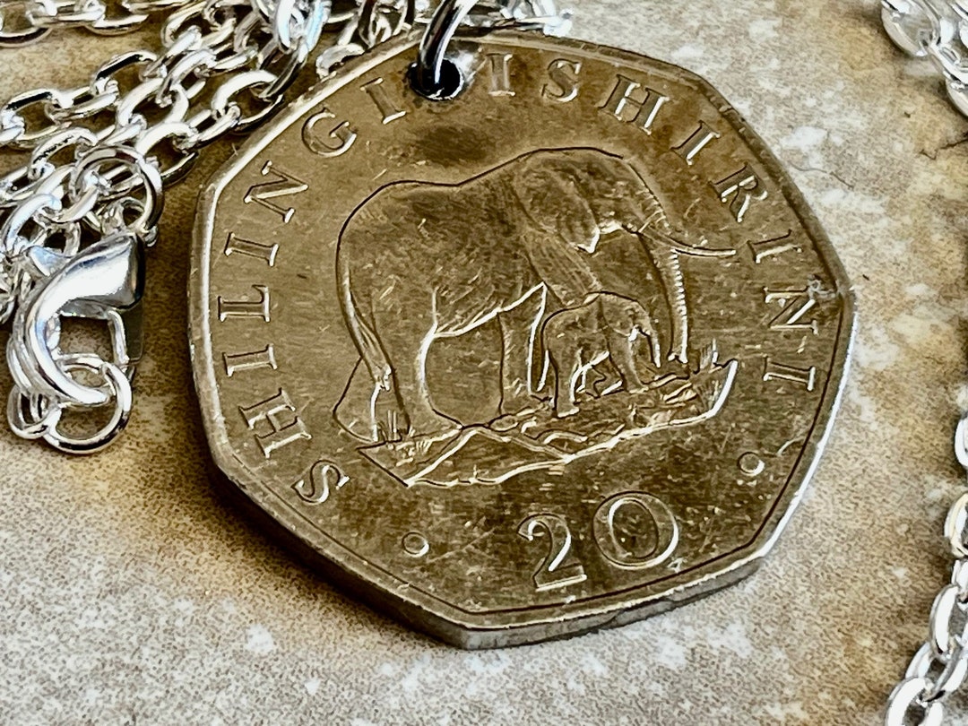 Tanzania 20 Shilling Coin Pendant Necklace Tanzanian Personal Vintage ...