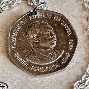 Kenya Coin Pendant Kenyan 5 Shillings Necklace Jewelry Custom Charm ...