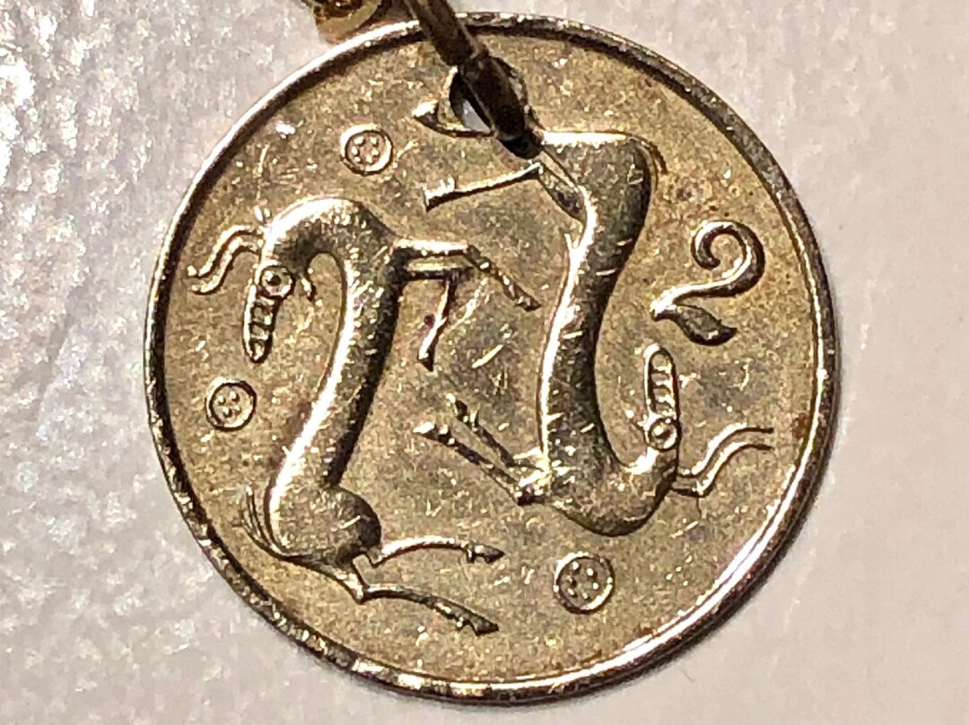Cyprus Necklace 2 Penny KIBRIS ΚΥΠΡΟΣ Coin Personal Necklace Old ...