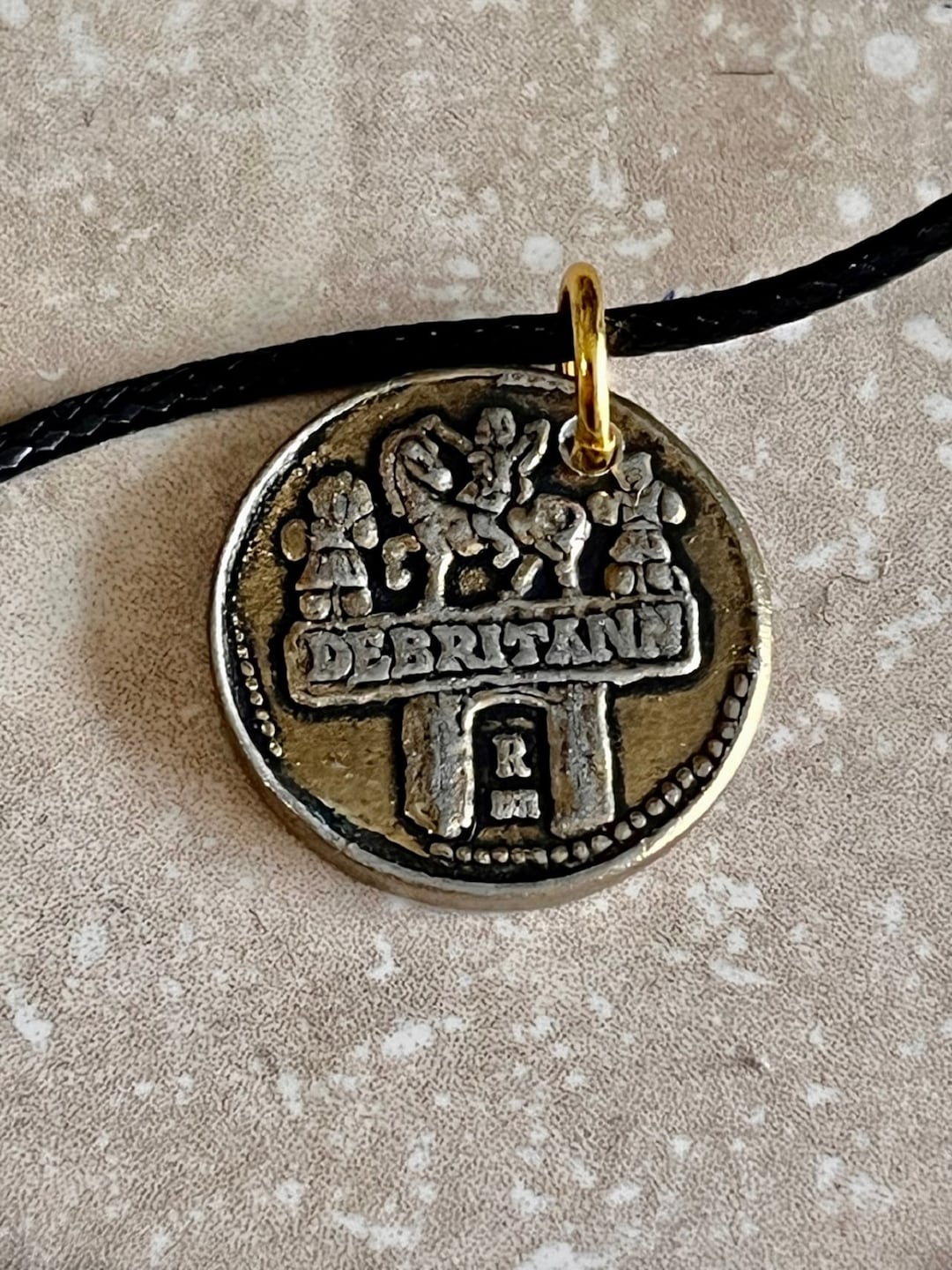 Ancient Coin Pendant Gold Aureus of Claudius 43 AD Julius Caesar ...