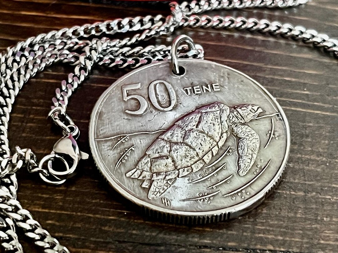 Cook Island Necklace 50 Tene Turtle Pendant Custom Personal Vintage ...