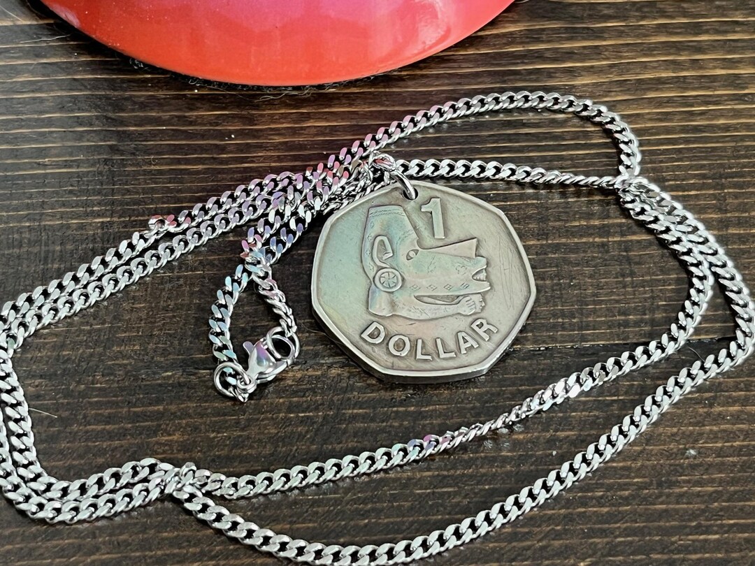 Solomon Islands Dollar Coin Pendant Necklace Nguzu Nguzu Symbol ...