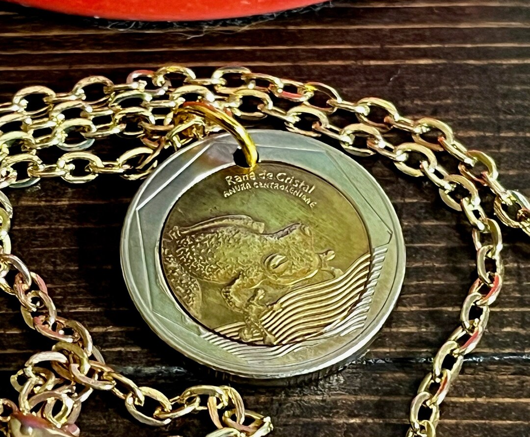 Colombia Coin Necklace – Handmade Colombian 500 Pesos Pendant – Vintage ...