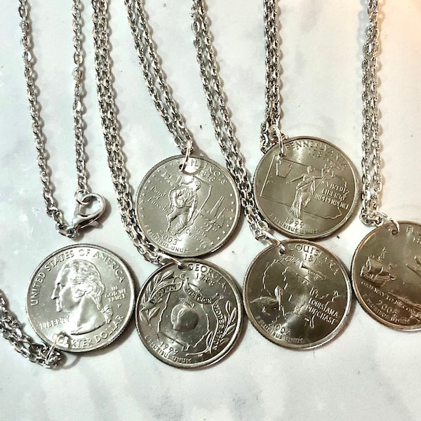 Cut Coin Necklace - Etsy