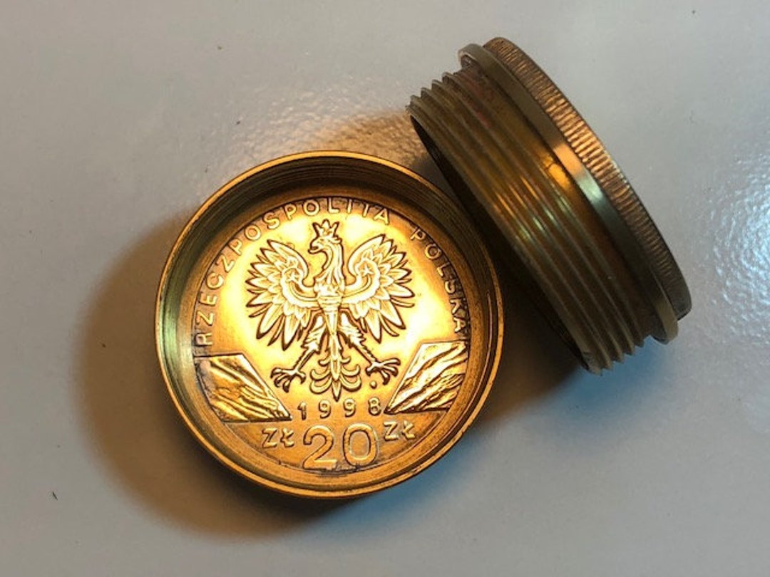 Polish Coin Pillbox Vintage Replica 1998 Vintage Antique Stash Snuff ...