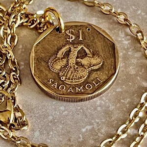 Fiji Coin Necklace Fijian Pendant Vintage Custom Personal Old Vintage ...
