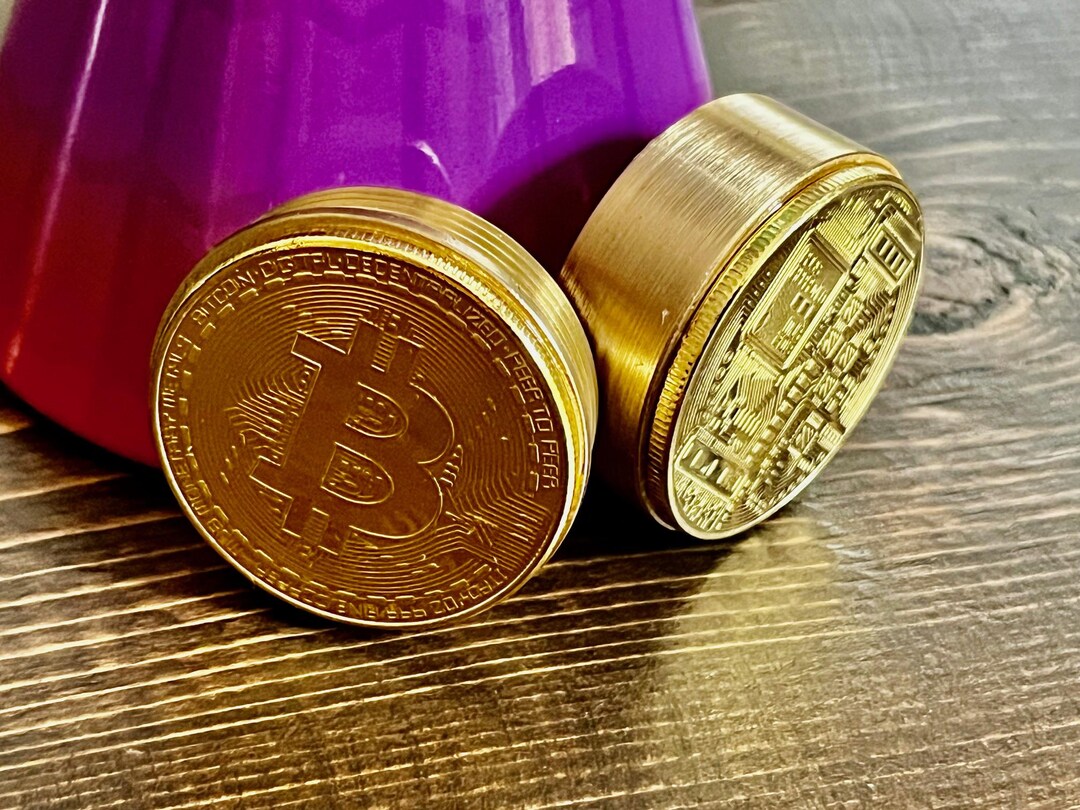 Bitcoin Cryptocurrency Coin Pill Box Pillbox Vitamins, Antique Stash ...