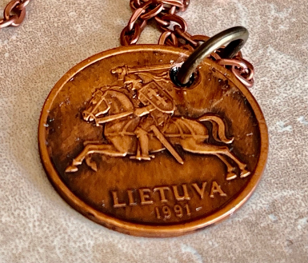 Lithuania Coin 50 Centu Lietuva Pendant Necklace Fashion Jewelry Gift ...