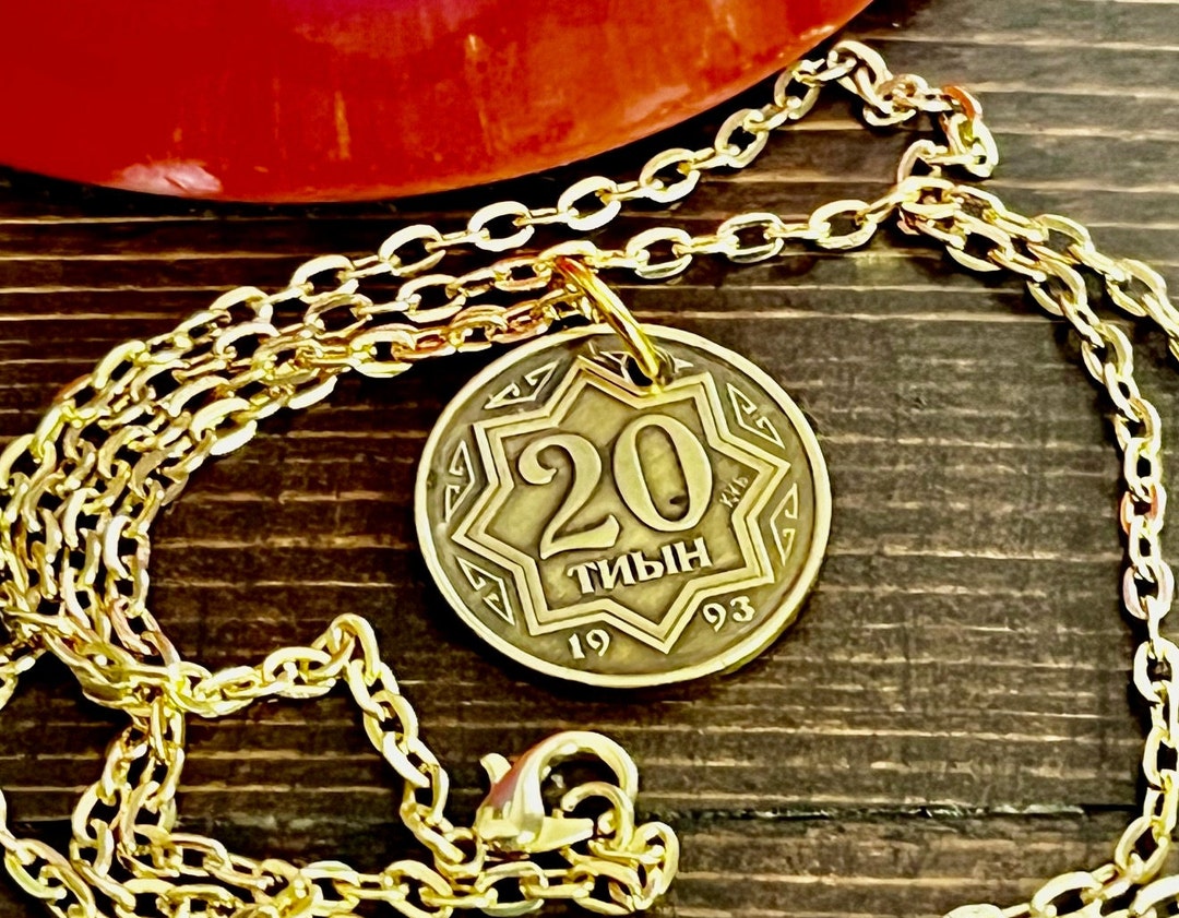 Kazakhstan Coin Necklace 20 Tenge Pendants Personal Necklace Vintage ...