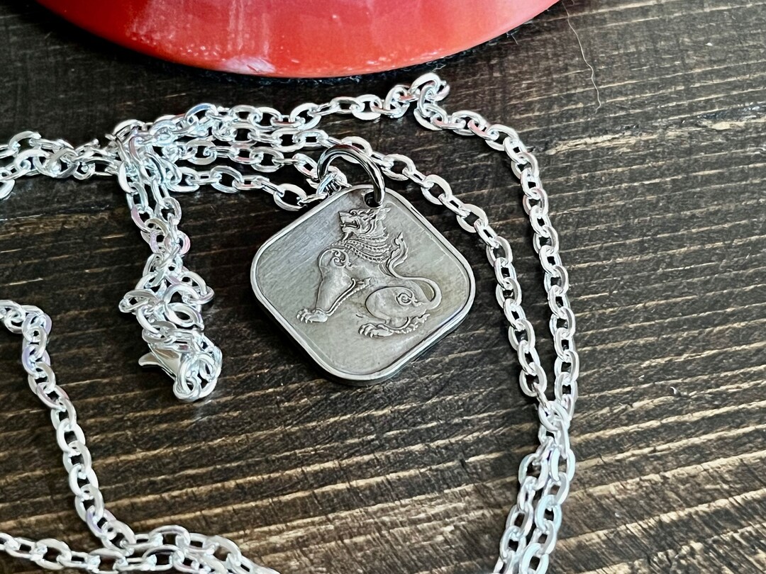 Myanmar Coin Pendant Myanmar Burma 25 Mya Personal Necklace Old Vintage ...