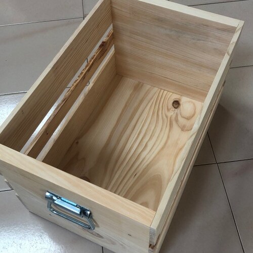 Oversized Wooden Crate Made of Natural Wood - Etsy