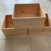 THREE Plain Wooden Boxes no Handles sizes Vary See Description - Etsy
