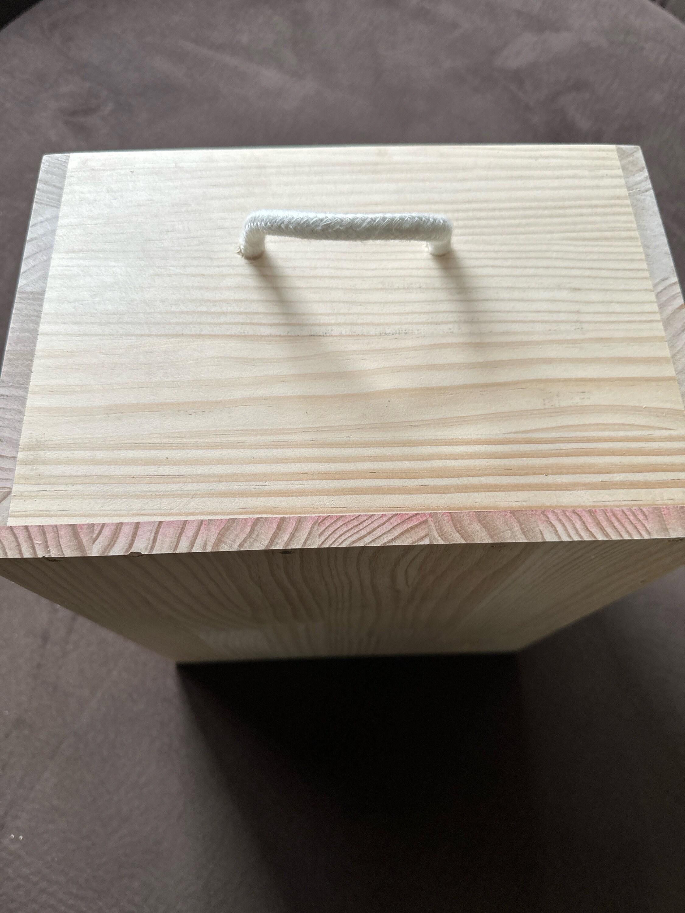 One Heavy Duty Wooden Box With Rope Handles - Etsy