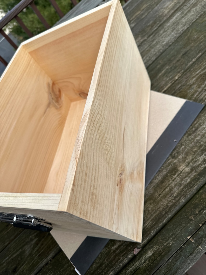Heavy Duty Wooden Storage Box, Spring Loaded Handles, Rubber Grips - Etsy