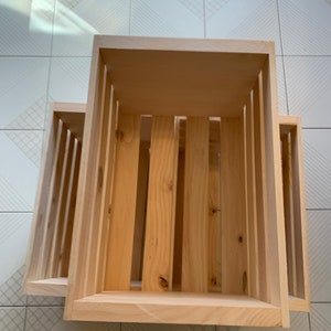 THREE Wooden Crates No Handles - Etsy