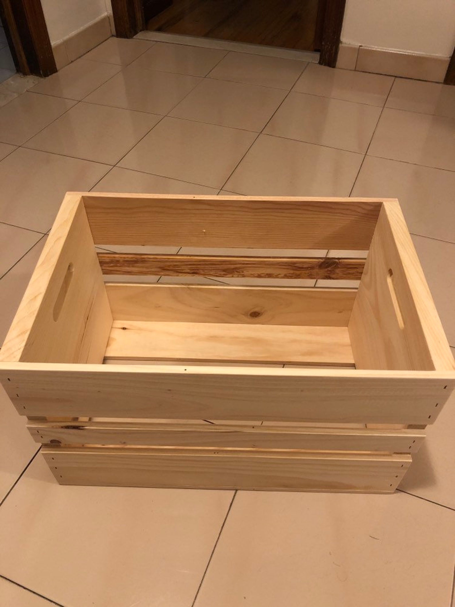 Oversized Wooden Crate Made of Natural Wood - Etsy