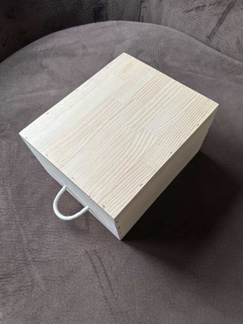 One Heavy Duty Wooden Box With Rope Handles - Etsy