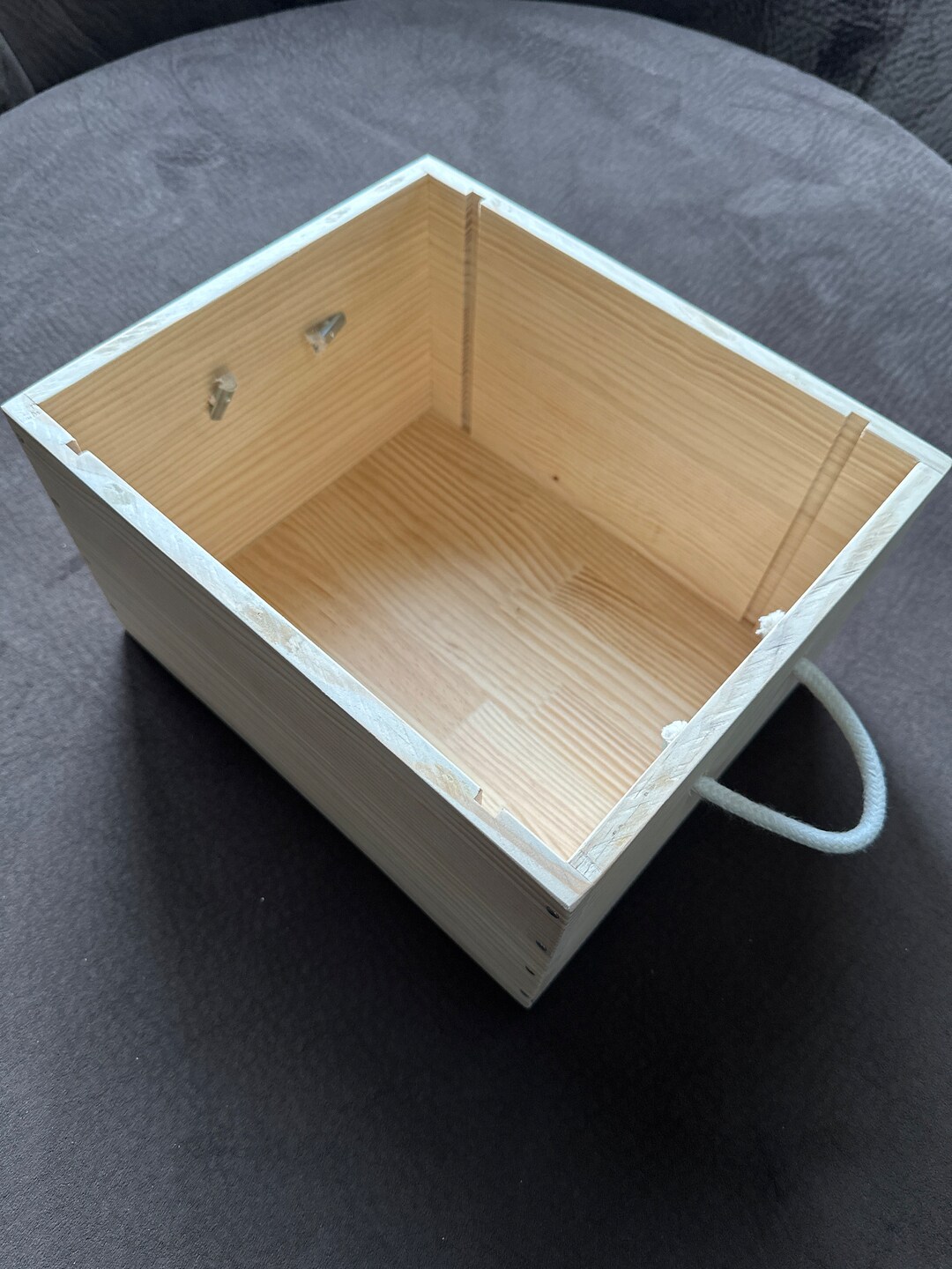 One Heavy Duty Wooden Box With Rope Handles - Etsy